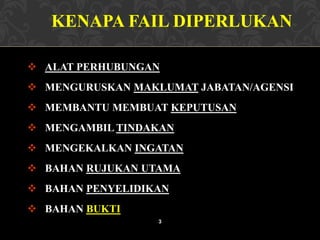 Web pengurusan fail rasmi | PDF
