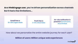 Website Personalization by WebEngage | PDF
