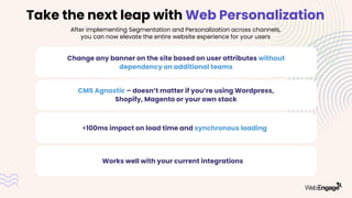 Website Personalization by WebEngage | PDF