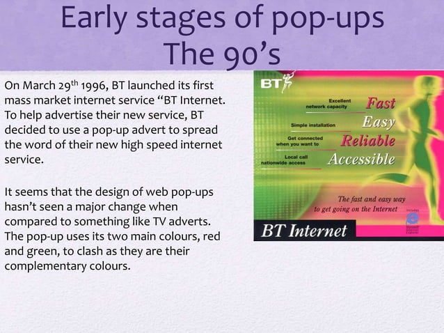 Web pop up timeline | PPT