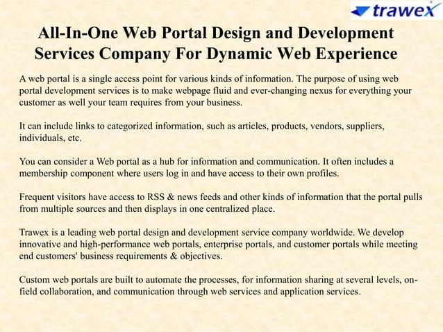 Web Portal Design and Development Service.pptx
