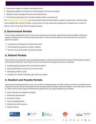 Web Portal Examples that every business can refer to | PDF