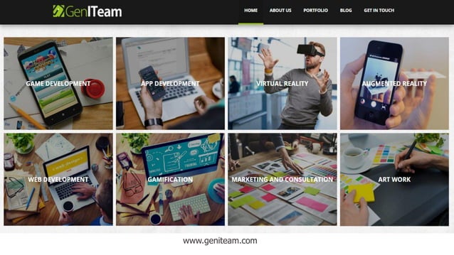 GenITeam Web Portfolio | PPT