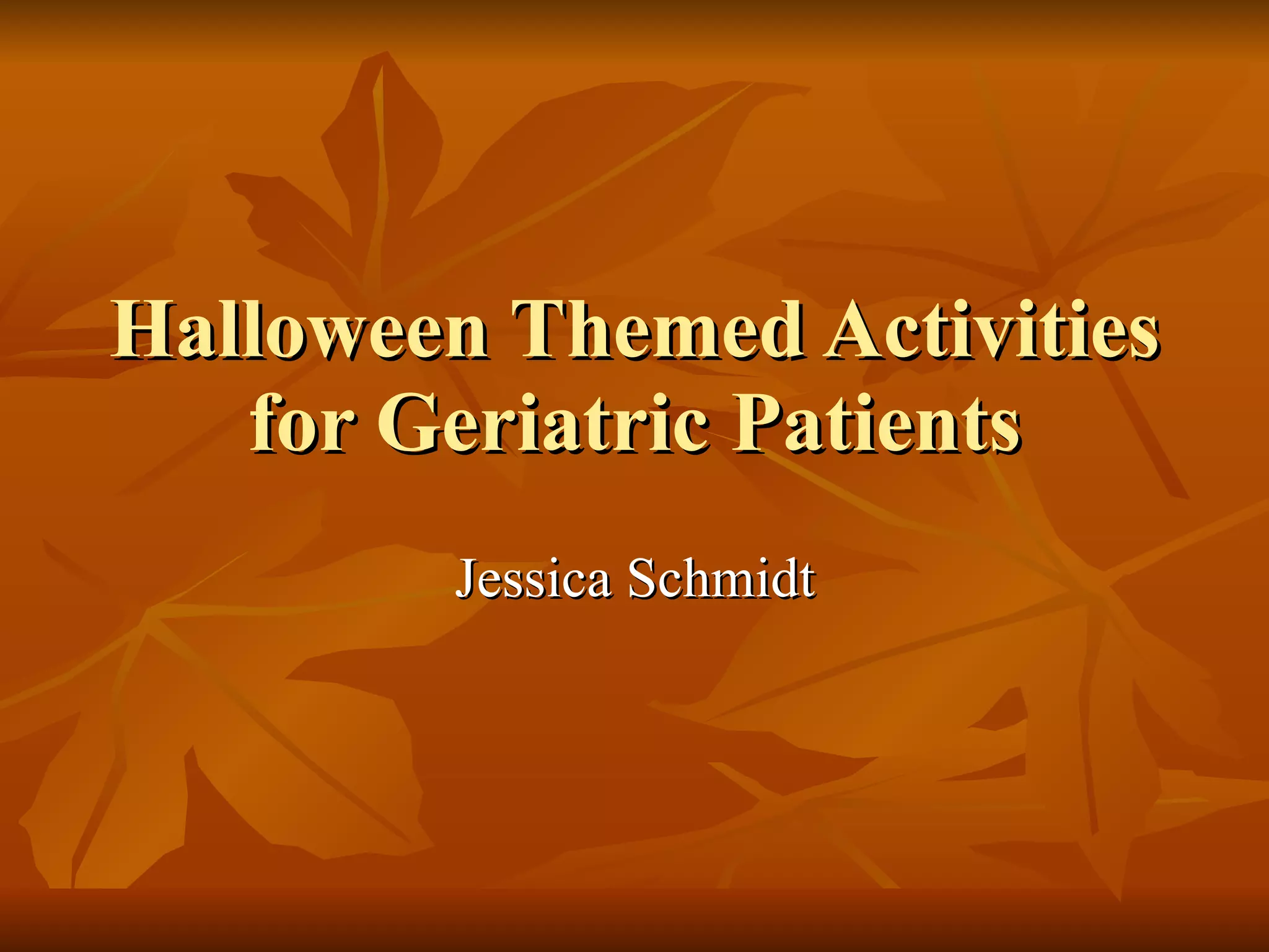 TTAP with Geriatric Patients | PPT
