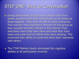TTAP Method with People Diagnosed with Asberger’s Syndrome | PPT