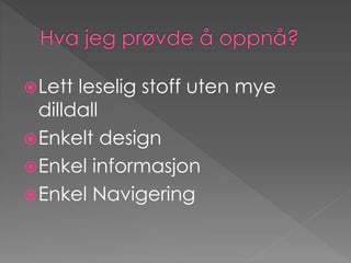 Web presentasjon | PPTX