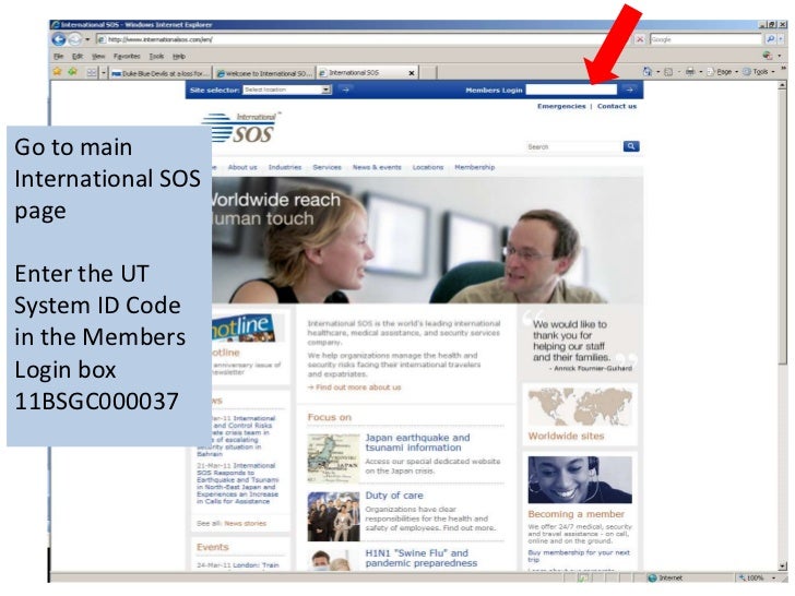 International SOS web presentation