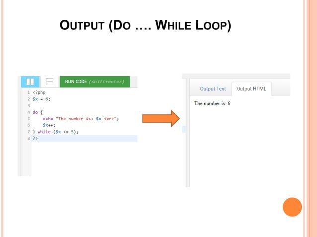 Statements and Conditions in PHP | PPTX | Programming Languages | Computing