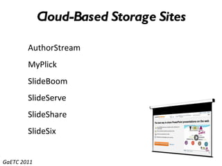 Web Based presentation tools | PPT