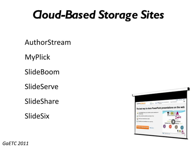 Web Based presentation tools | PPT