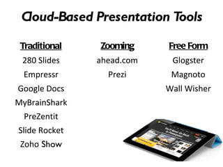 Web Based presentation tools | PPT