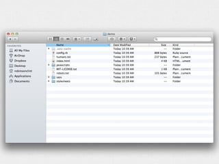 Working with SASS/Compass and Zurb Foundation | PPT