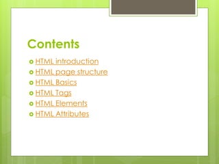 HTML - part 1 | PDF