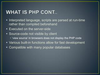 Web programming | PPT