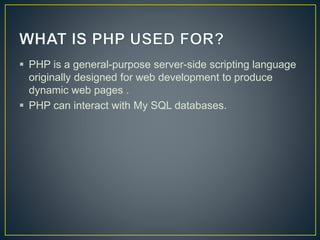 Web programming | PPT