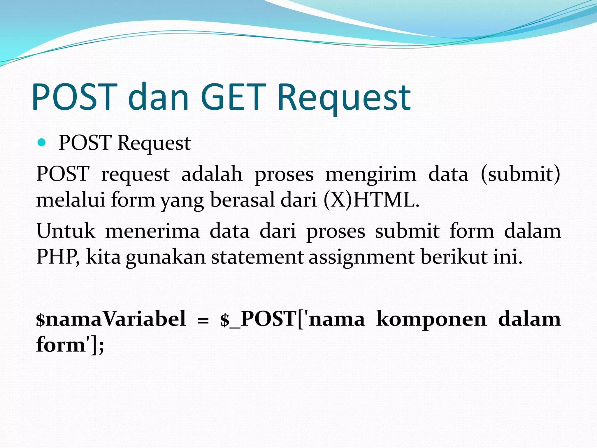 Web programming pertemuan 3 | PPTX