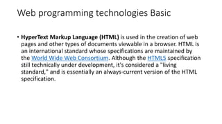 Web programming technologies | PPT
