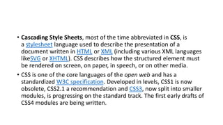Web programming technologies | PPT