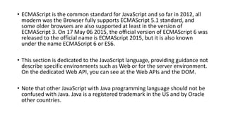 Web programming technologies | PPT