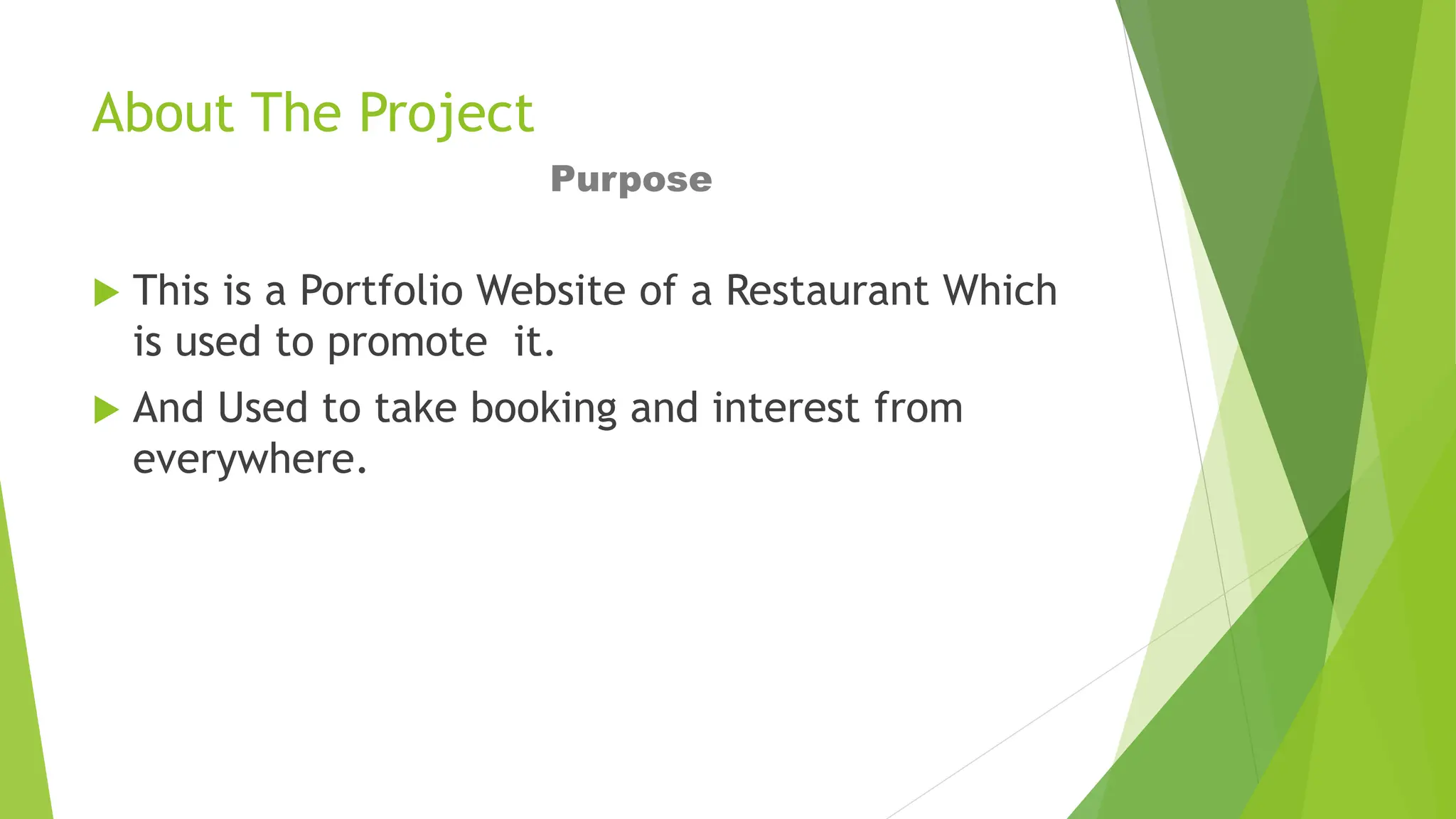 Restaurant portfolio of Web Project.pptx