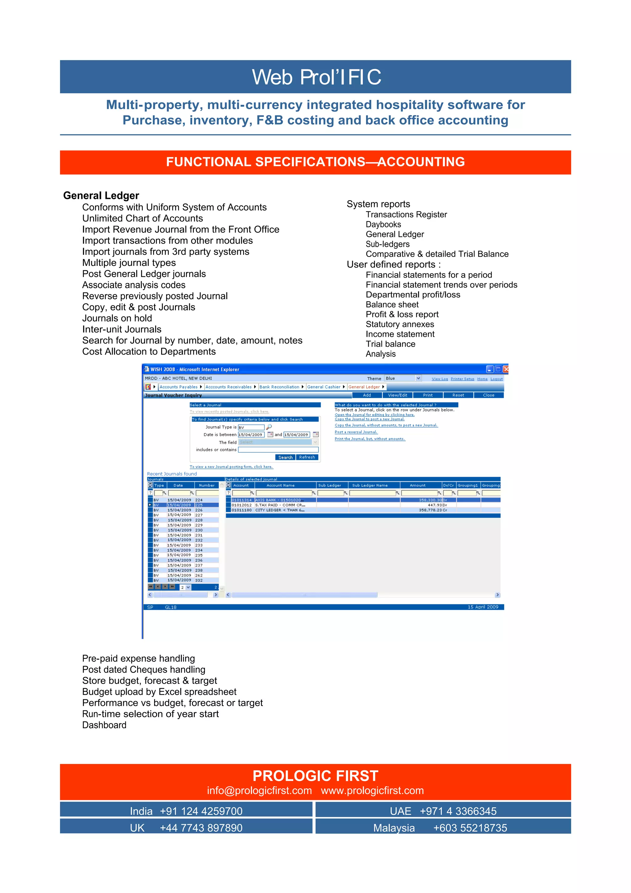 Web prol'ific (Back office management) | PDF