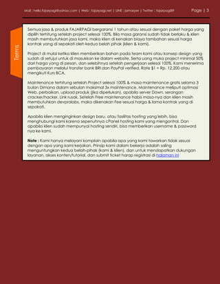 Contoh Proposal Web Design | PDF