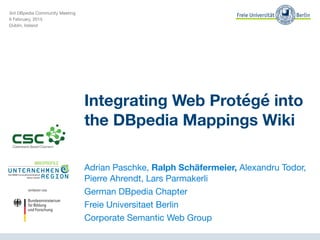 Integration of Web Protégé into DBpedia | PPT