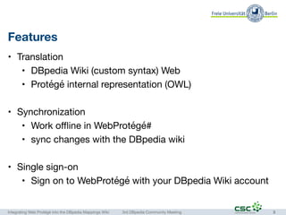 Integration of Web Protégé into DBpedia | PPT