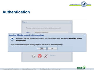 Integration of Web Protégé into DBpedia | PPT