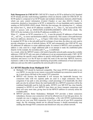 Web Protocol Future (QUIC/SPDY/HTTP2/MPTCP/SCTP) | PDF