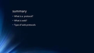 Web protocols that you should know as a developer | PPT