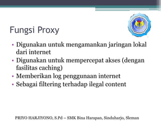 Web proxy pada mikrotik | PPTX