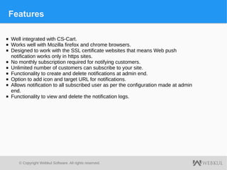 CS-Cart Web Push Notification V1.0 | ODP