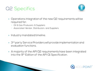 Accupoint API Spec Q2 Requirements Overview | PDF