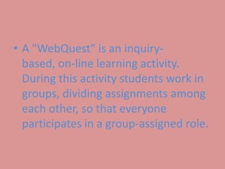 Web quest | PPT