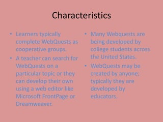 Web quest | PPTX