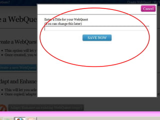 Creating a Zunal Webquest | PPTX