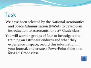 Astronaut-Webquest | PPT