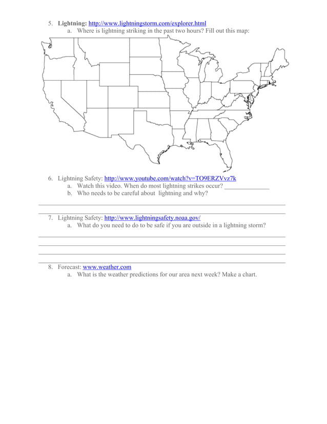 Webquest-Weather | PDF | Weather | Science