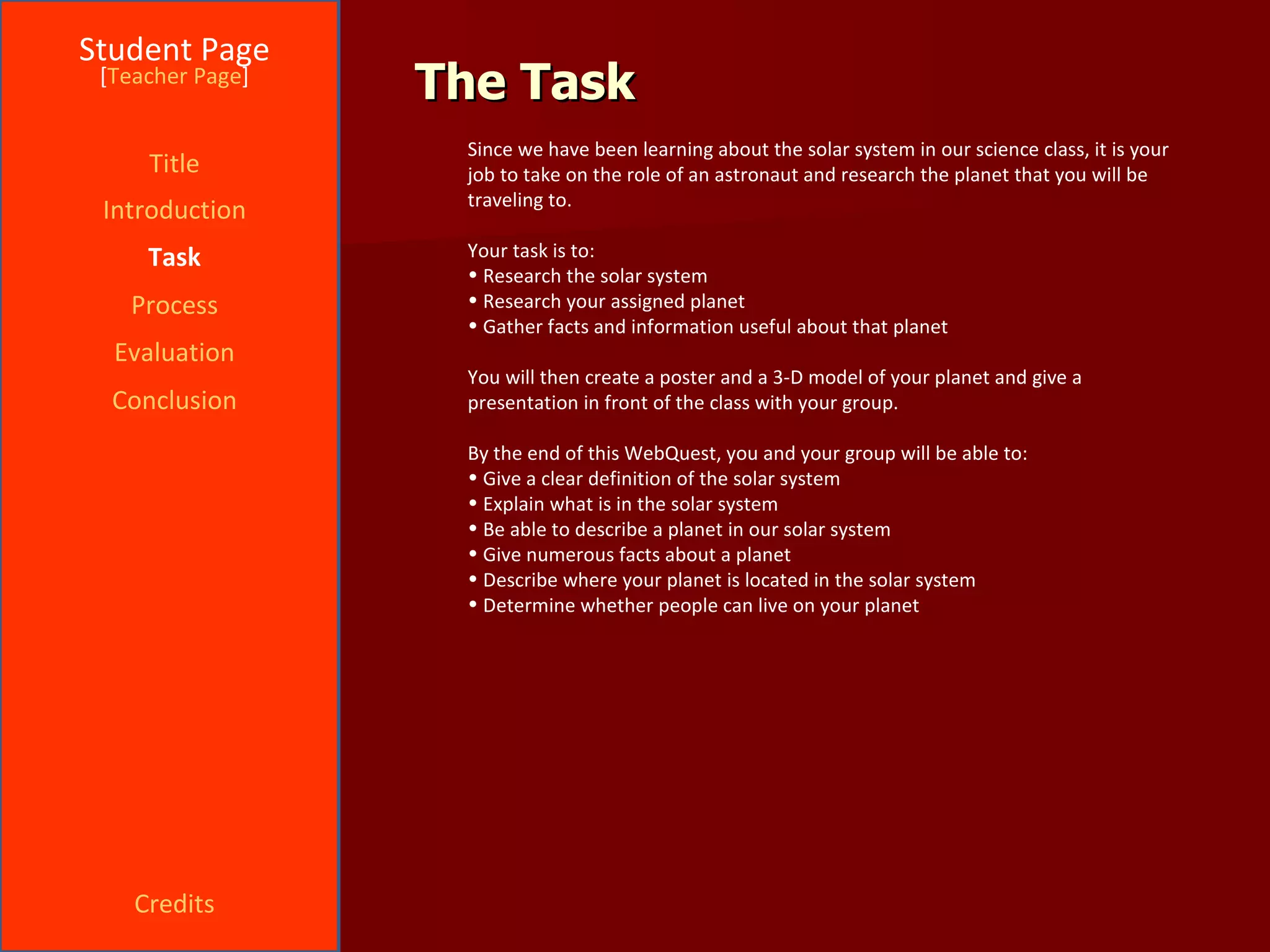 Solar System Webquest 2 | PPT