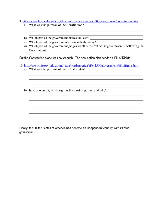 American Revolution Webquest | PDF