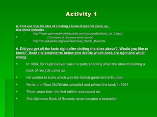 Webquest | PPT | Hobbies & Interests