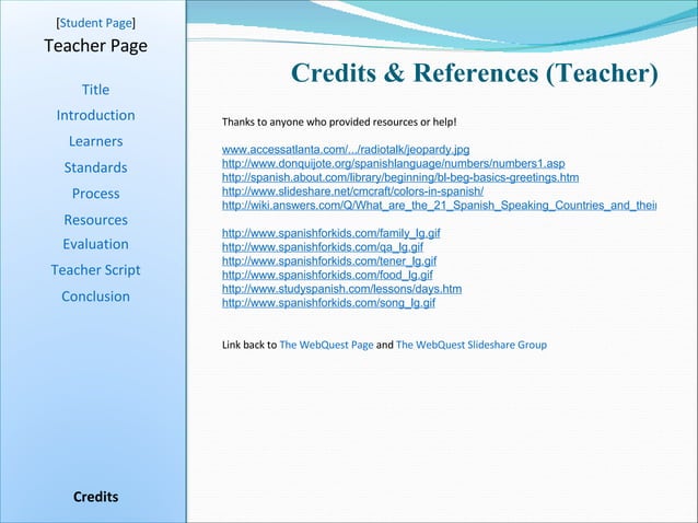 Jeopardy en Espanol WebQuest | PPT
