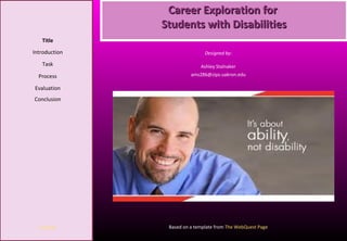 Career Exploration for Students with Disabilties | PPT