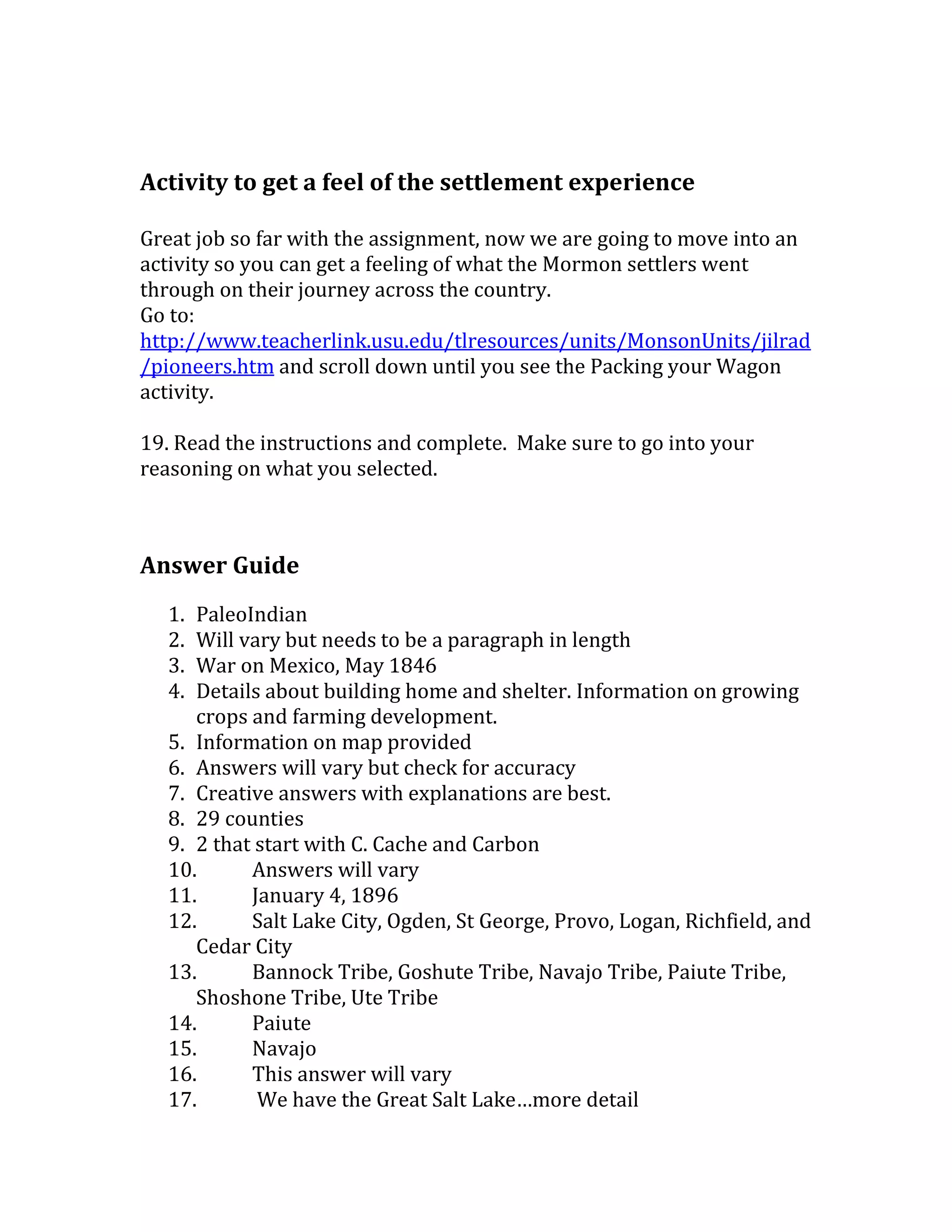 Webquest | DOCX | North America Travel | Travel Locations