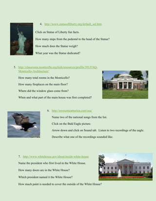 US Landmarks Webquest | DOCX