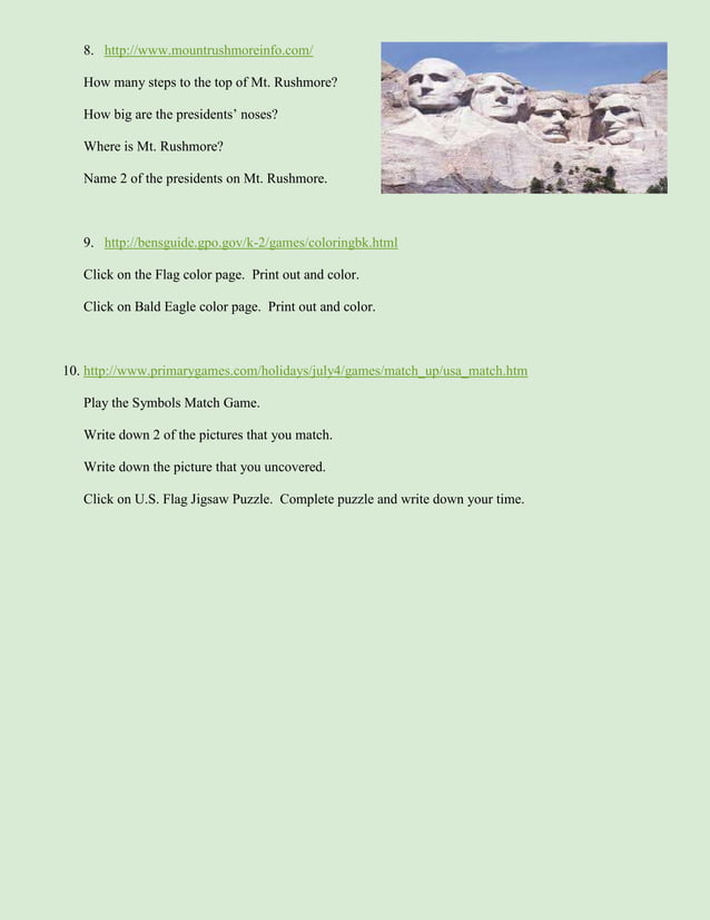 US Landmarks Webquest | DOCX