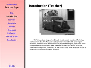 EDUC 331 Spanish Civil War Webquest | PPT
