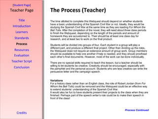 EDUC 331 Spanish Civil War Webquest | PPT