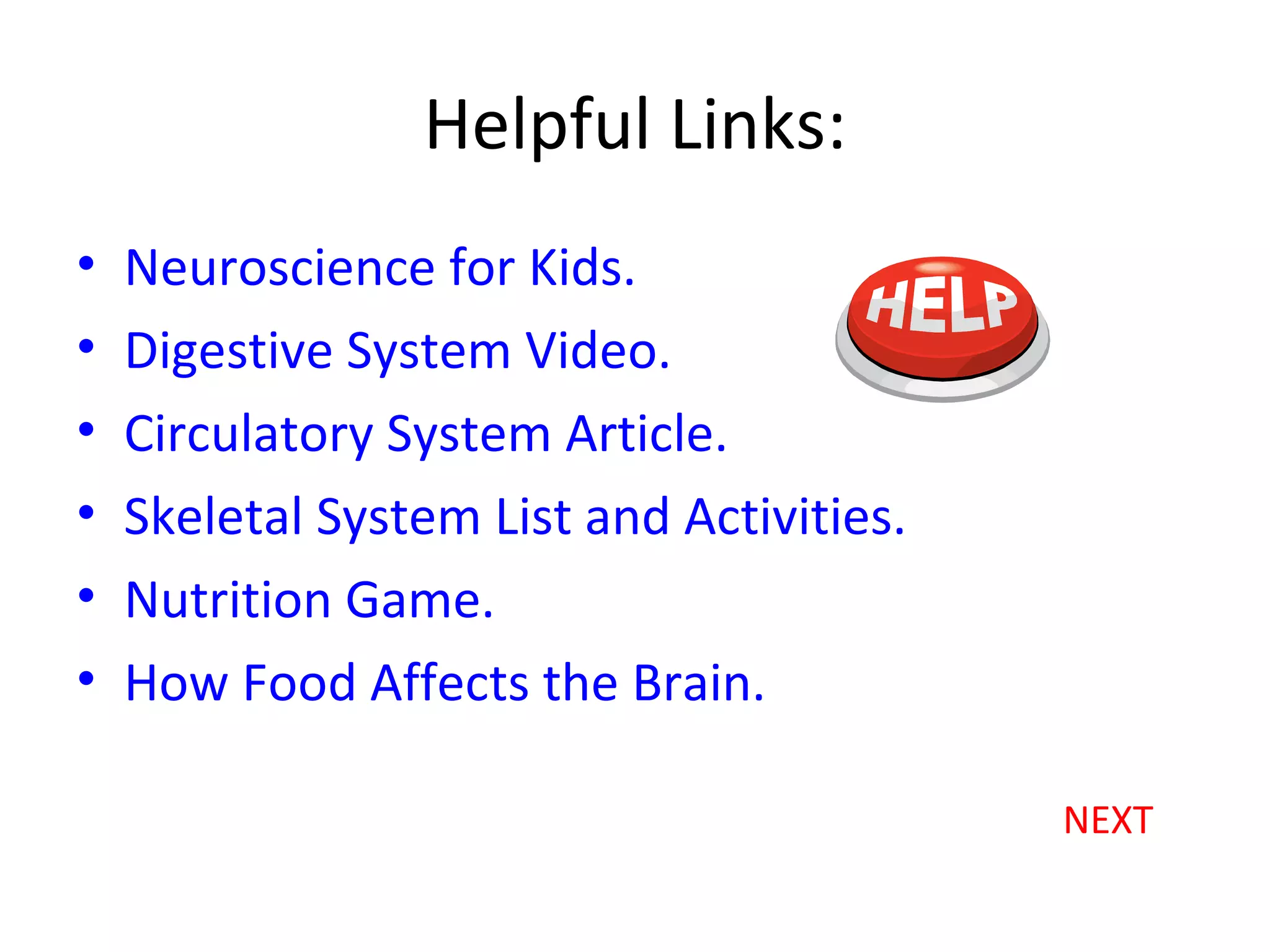 Human Body Systems WebQuest | PPT